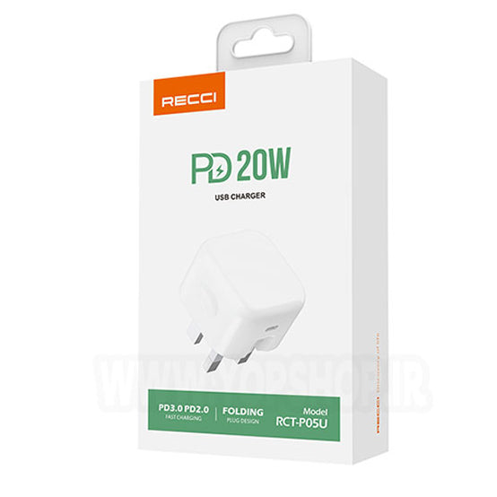 Recci PD 20W USB-C Adapter Fast Charger - iCase Stores