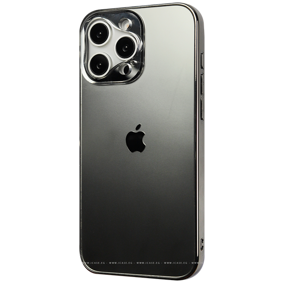 Electroplated Matte Acrylic Lens Design Tempered Glass Case – iCase Stores