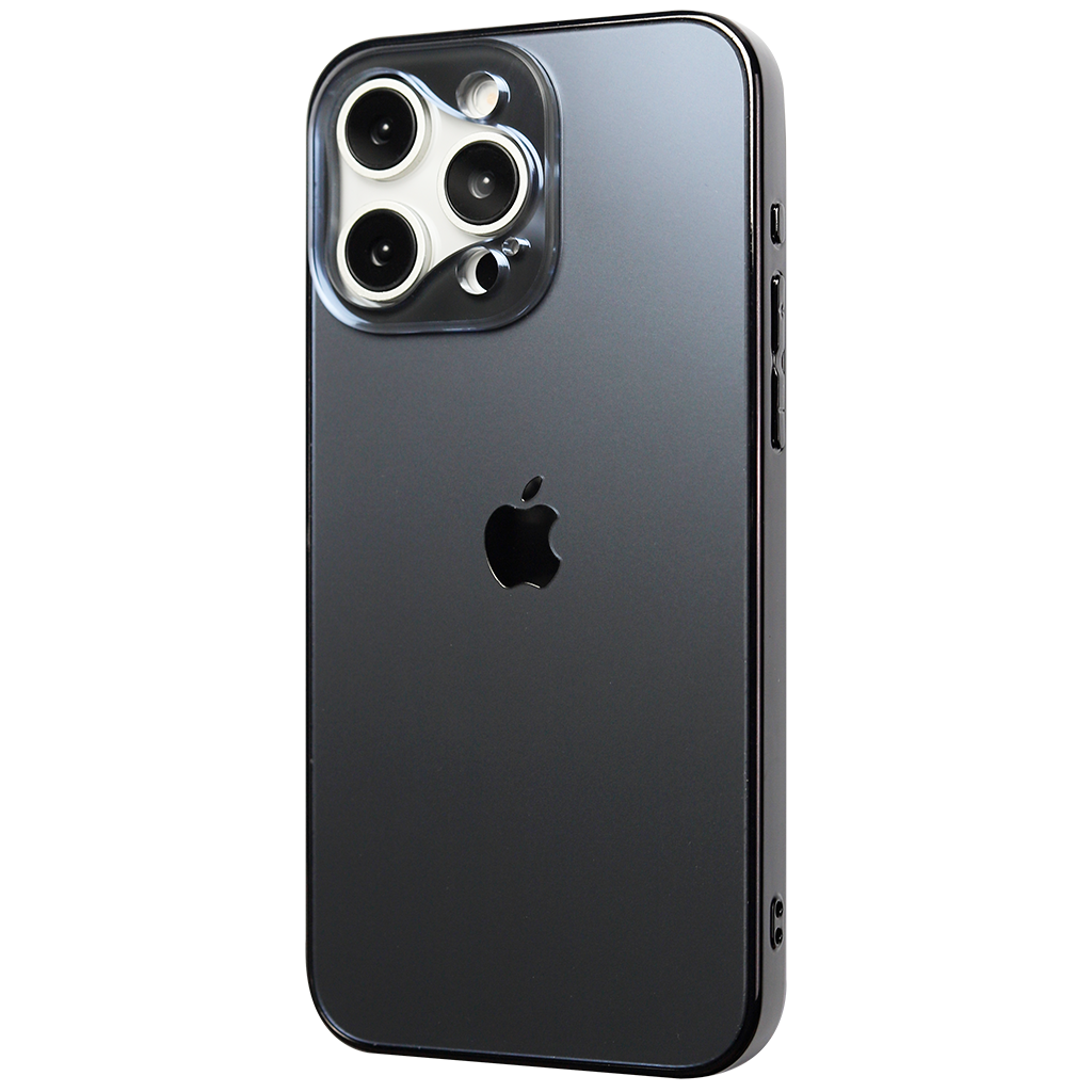 Electroplated Matte Acrylic Lens Design Tempered Glass Case – iCase Stores