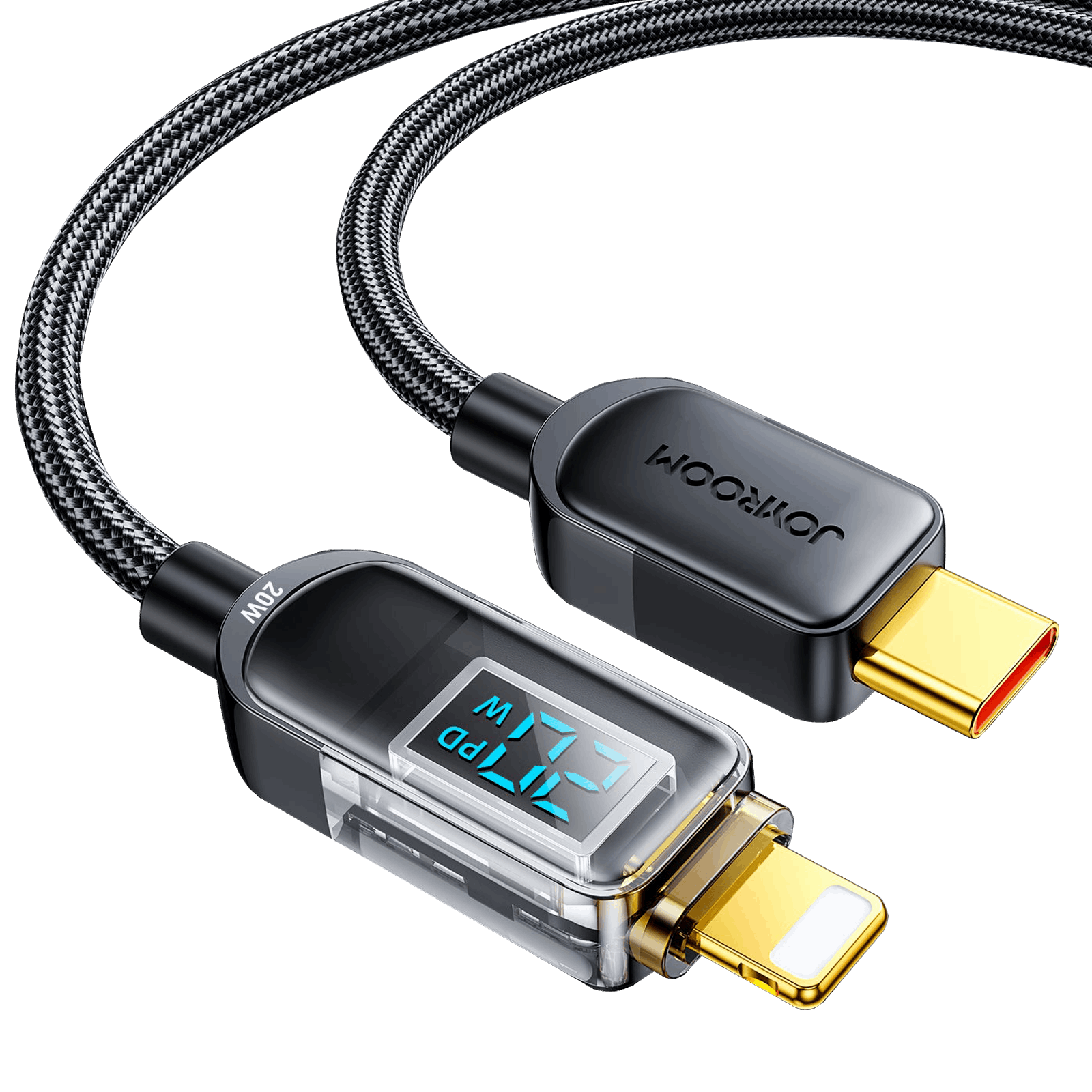 Joyroom 20W Digital Display Fast Charging Cable 1.2m Type-C to – iCase ...