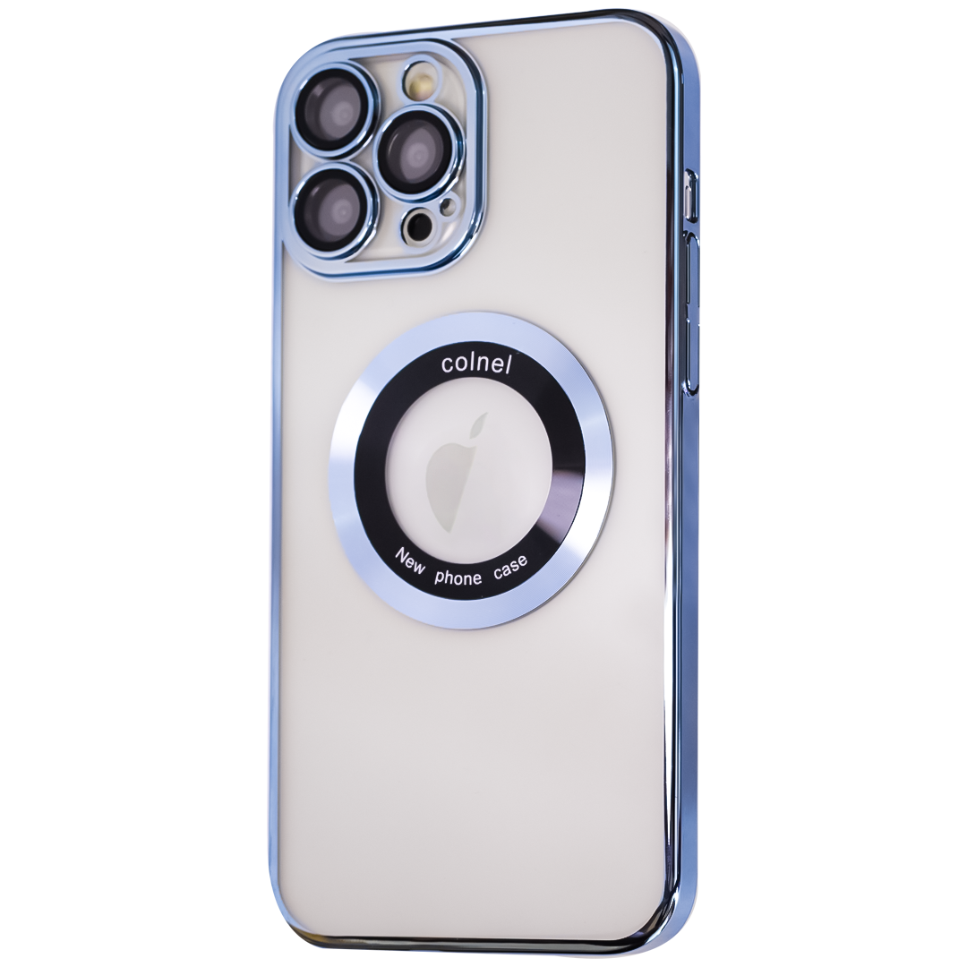 Plating MagSafe Luxury Clear Case with Glass Logo Hole | iCase Stores