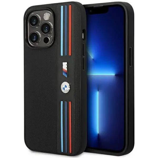 BMW Case With Printed Tricolor Lines & Logo - iCase Stores
