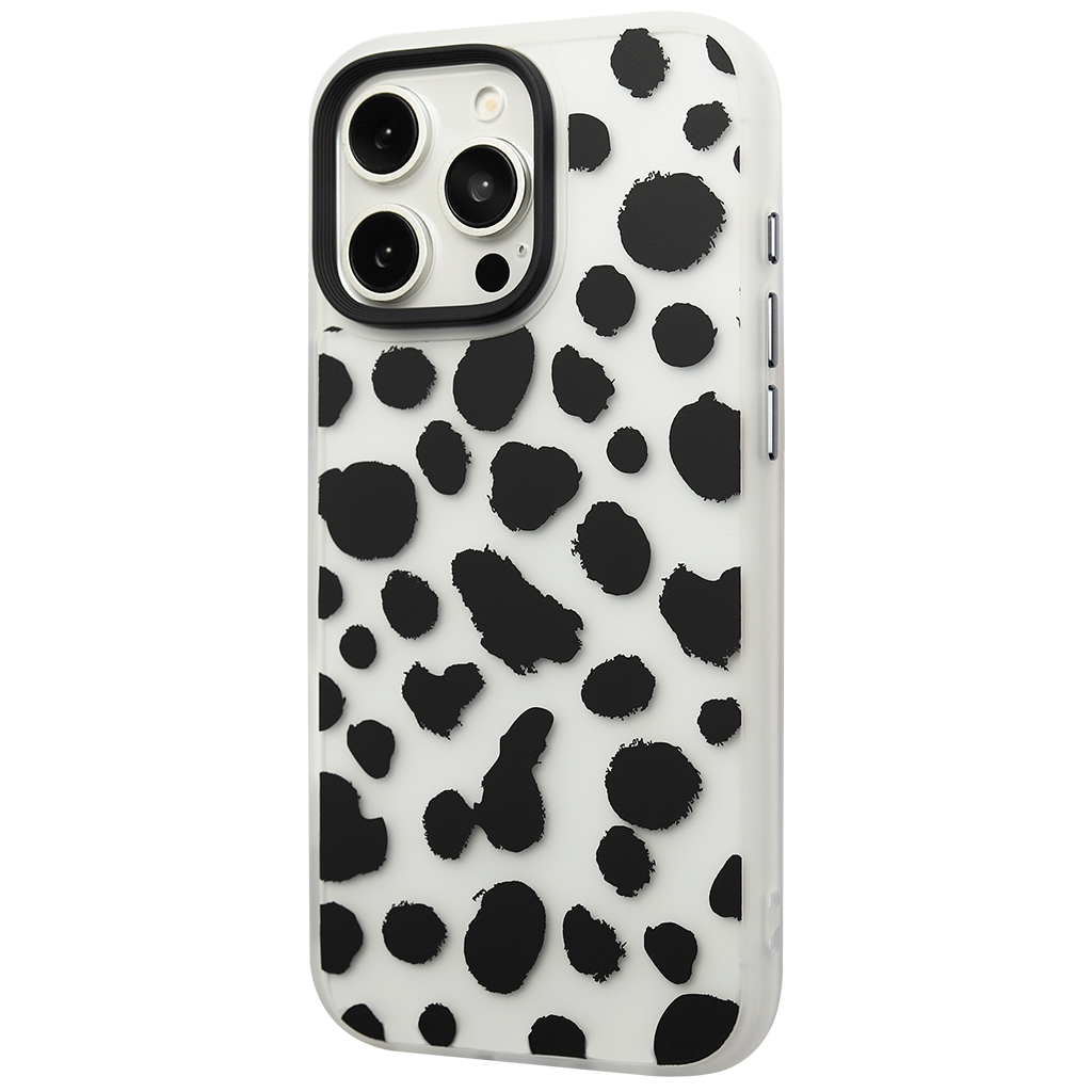 Bold Pattern Frosted iPhone Cover | Anti-Slip Matte Case with Dotted ...