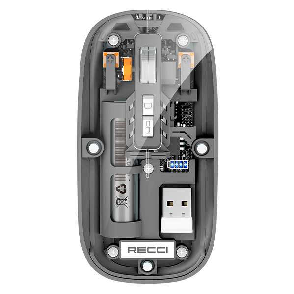 Recci Space Capsule Series Multimode Wireless Transparent Design Mouse ...
