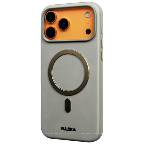 Puloka MagSafe Leather Case for iPhone – Premium Shockproof Magnetic ...