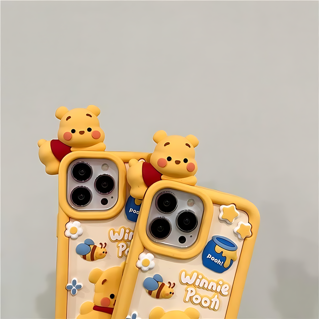 Cartoon Three-dimensional Disney Winnie The Pooh Phone Case - iCase ...