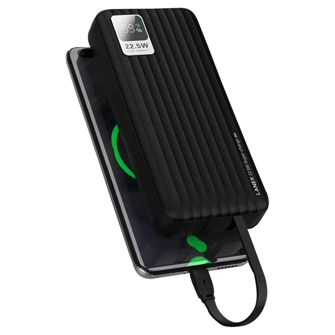 Lanex Integrated Cables PD 20W Fast Charging Power Bank 20000mAh ...