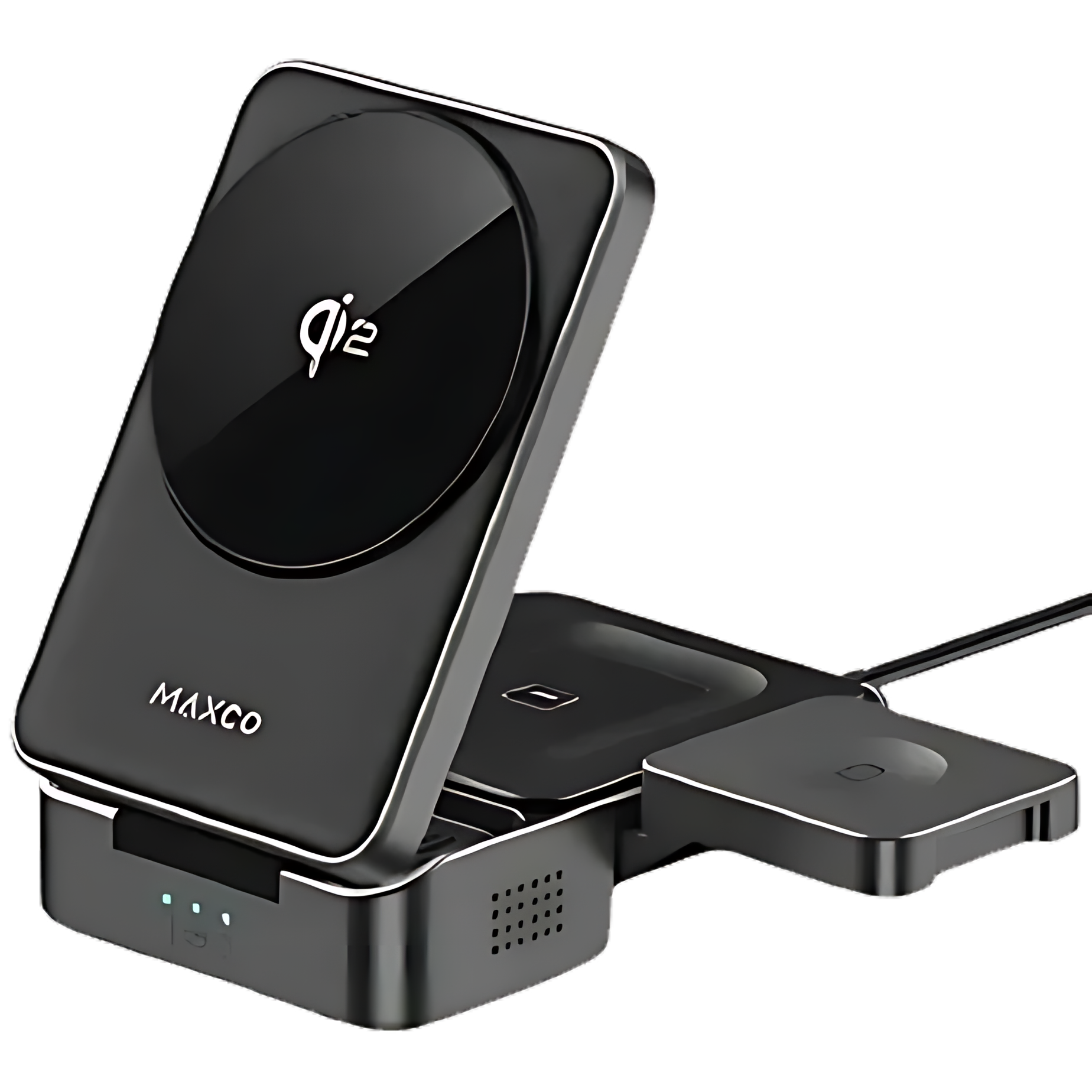 Maxco 3-in-1 Magnetic Wireless Charger 15W | Fast Charging Dock | iCase ...