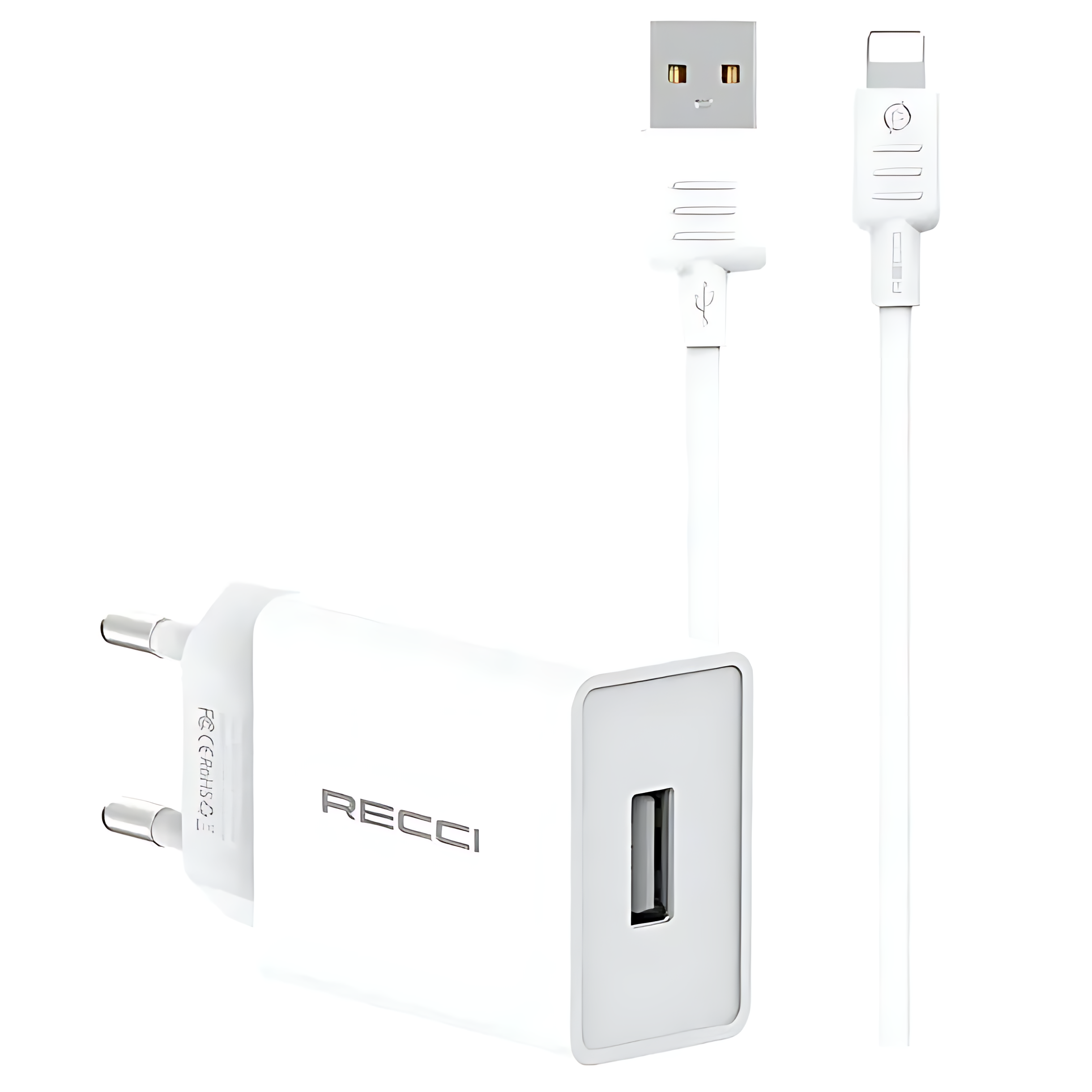 Recci Fast Charger with Lightning Cable 2A – iCase Stores