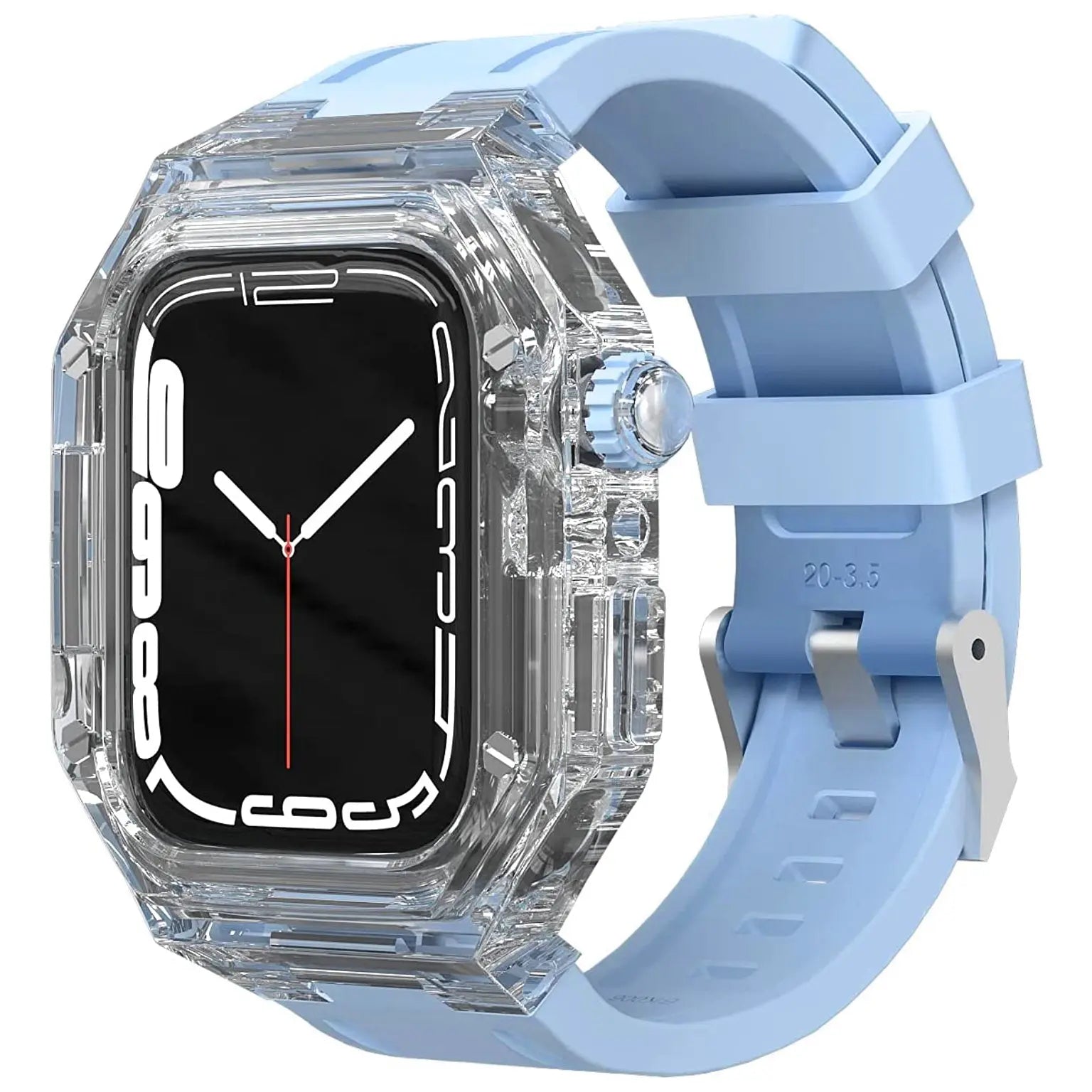 Rubber Modification Kit Band & Transparent Case for Apple Watch ...