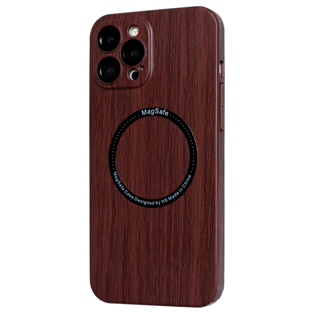Wood Grain MagSafe Case With Camera Protection - iCase Stores