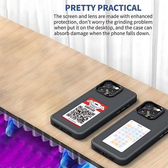 Smart NFC Display Cover with E Ink Screen - Customizable Case by iCase ...